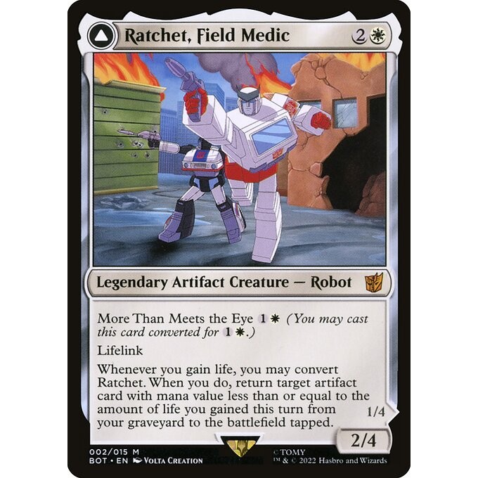 [Transformers] - [BOT] - (M) -[Ratchet, Field Medic // Ratchet, Rescue ...