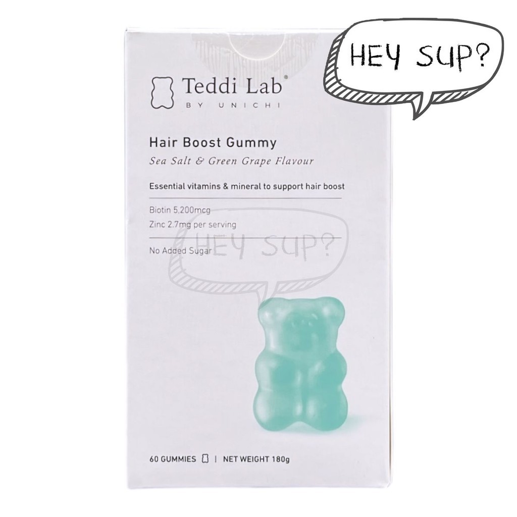 Unichi Teddi Lab Hair Boost Gummy Biotin + Zinc Gummy 60 Gummies ...
