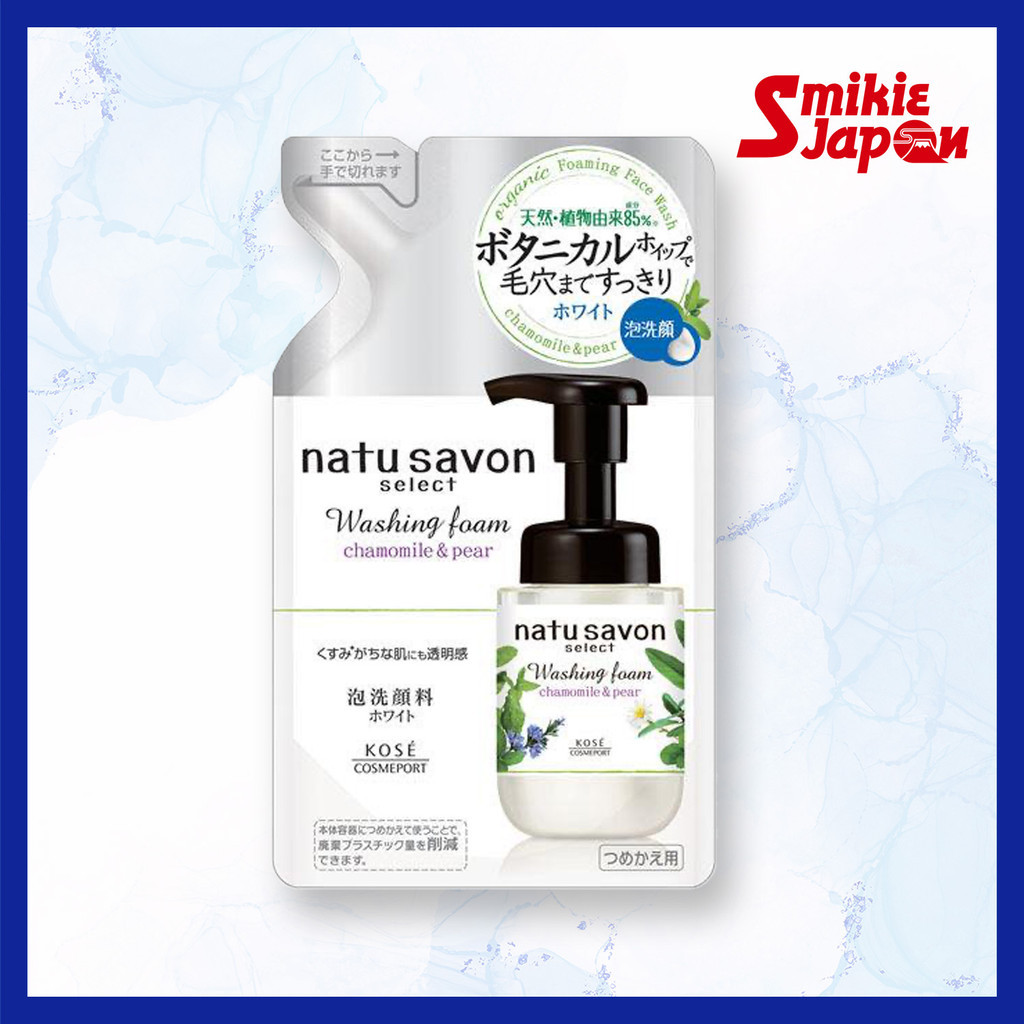 KOSE Softymo Natusavon Select White Washing Foam 180ml และรีฟิล 160ml ตรงจากญี่ปุ่น | Shopee ...