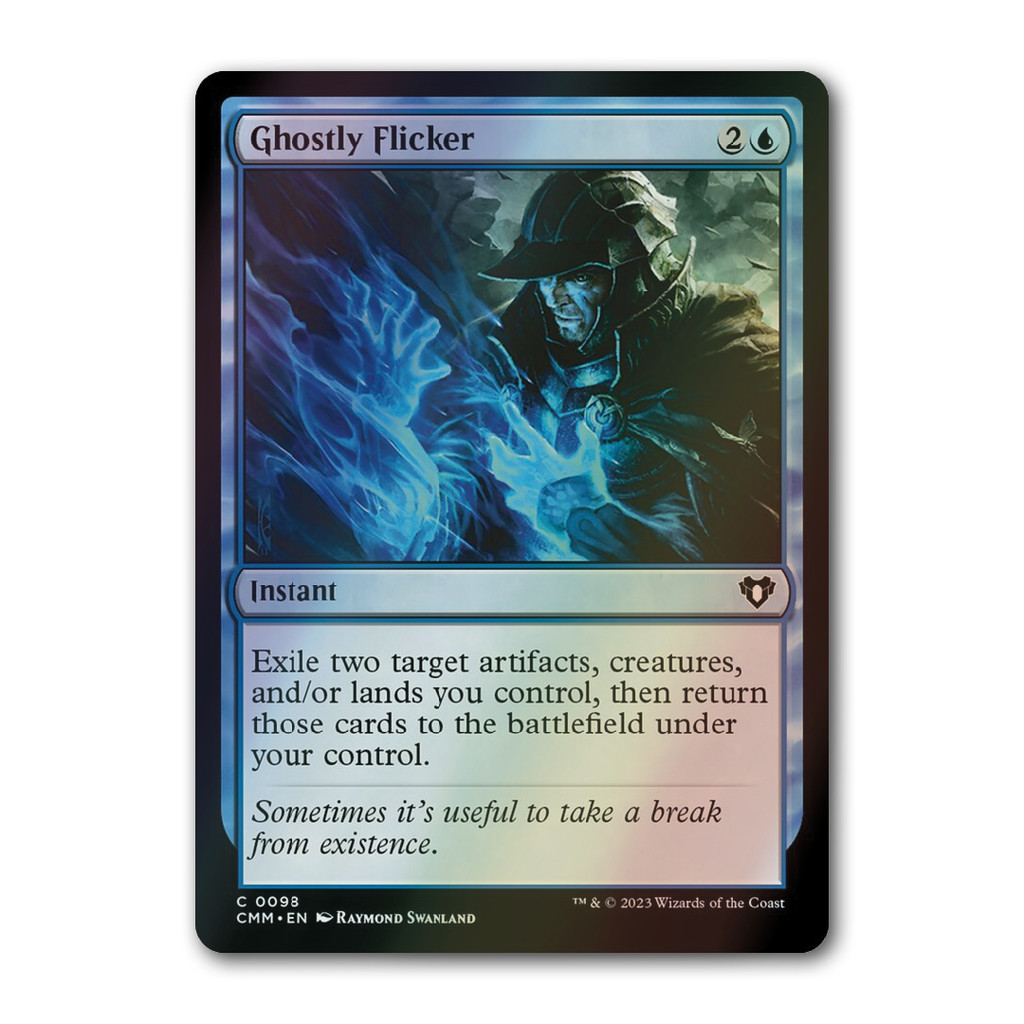 [MTG] Ghostly Flicker [CMM] [Blue] [Common] [Foil] [ENG] [2023] (Magic ...