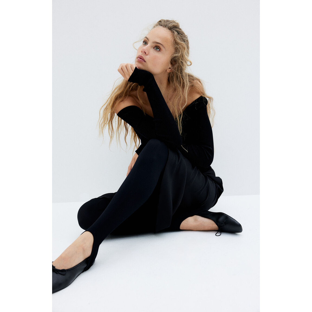 H&M Off-the-shoulder top Women Off-the-shoulder top 1239454_4 | Shopee ...