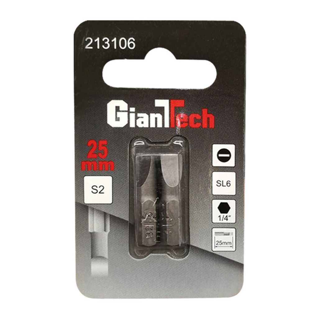 GIANTTECH ดอกไขควงปากแบน รุ่น 213106 ขนาด SL6 x 25 มม. | Shopee Thailand