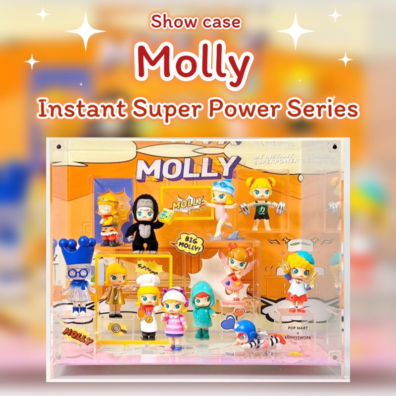 ตู้โชว์ MOLLY Jasmine Instant Super Power Series🏰 🏢กล่องอคิลิค พร้อม ...