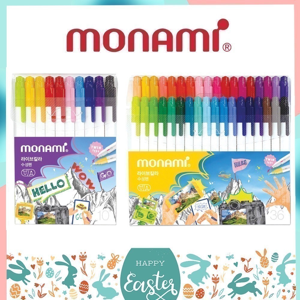มาใหม่ ปากกาสี Monami Live Color ชุดเซ็ต 36 สี ด้ามขาว พร้อมแพ็คเกจ ...
