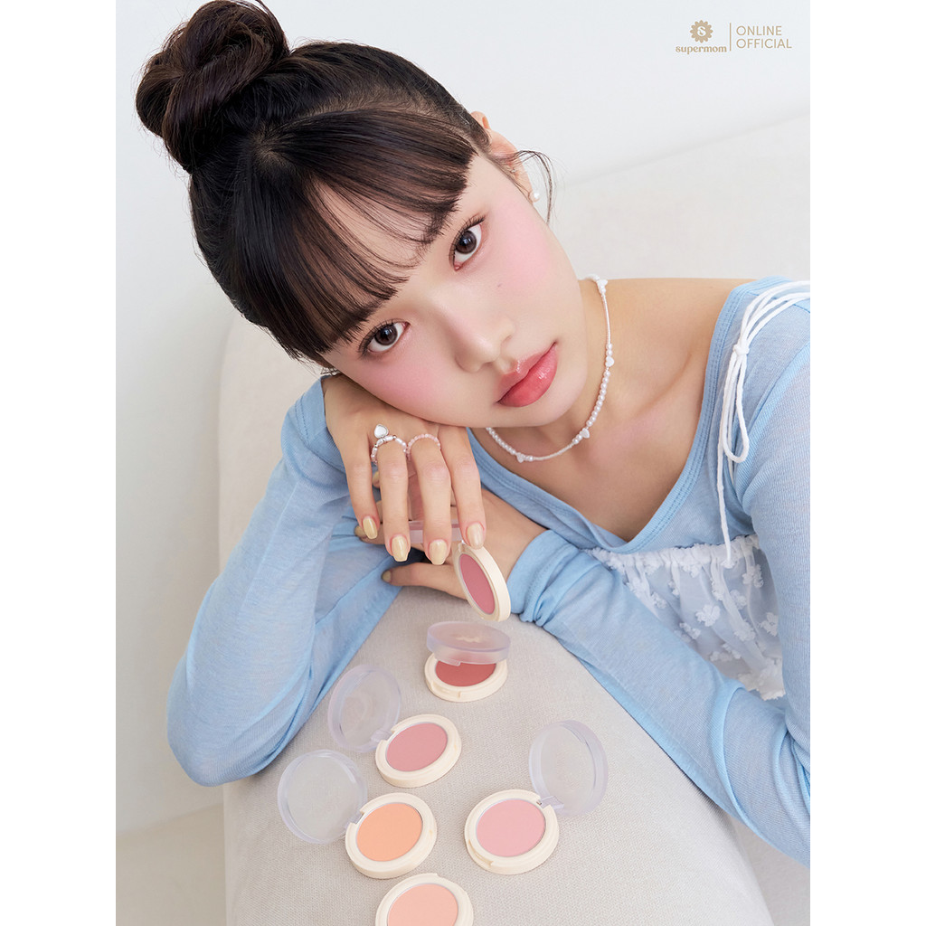 SUPERMOM l Fluffy face blusher บลัชออน ปัดแก้ม ตลับเดี่ยว VEGAN ขนาด 4. ...