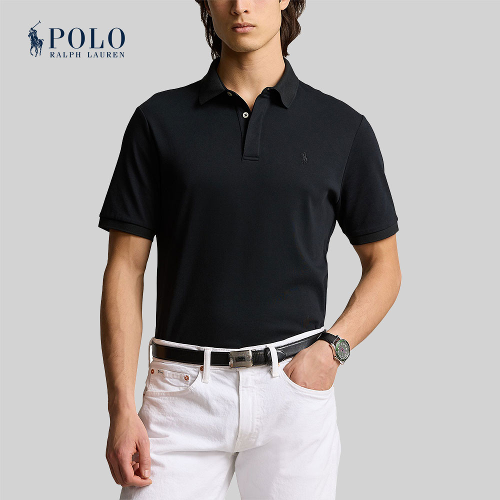 Polo Ralph Lauren เสื้อโปโลผู้ชาย Custom Slim Fit Soft Cotton Polo Shirt รุ่น MNPOKNI1N822983 สี ...