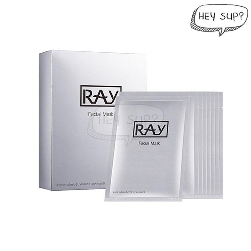 Ray Facial Silk Mask - Silver 10Sheets/box | Shopee Thailand