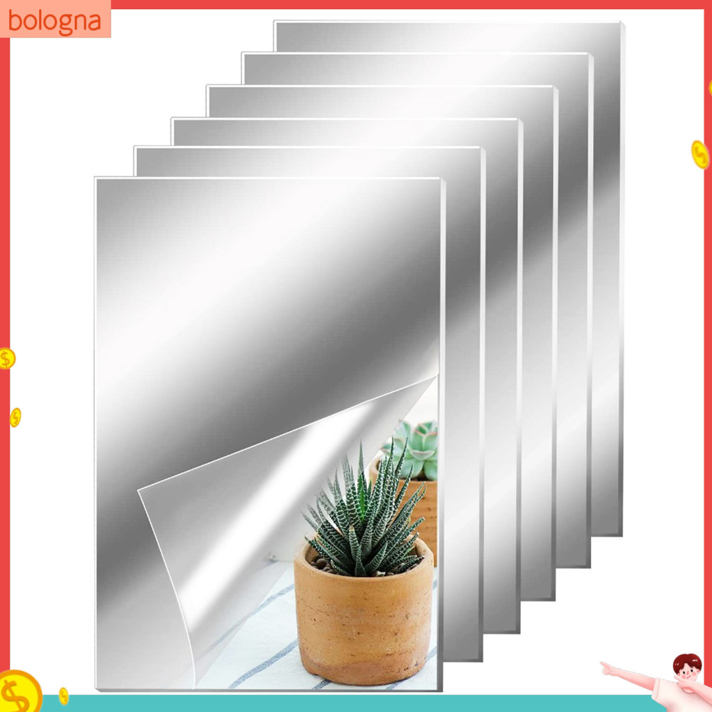 [Bologna] Smooth Surface Mirror Decal Home Mirror Decor Home Mirror ...