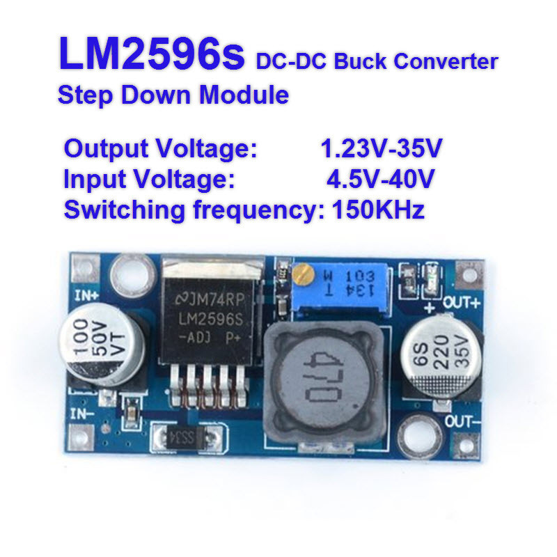 LM2596S DC-DC step-down power module BUCK 3A adjustable step-down module | Shopee Thailand