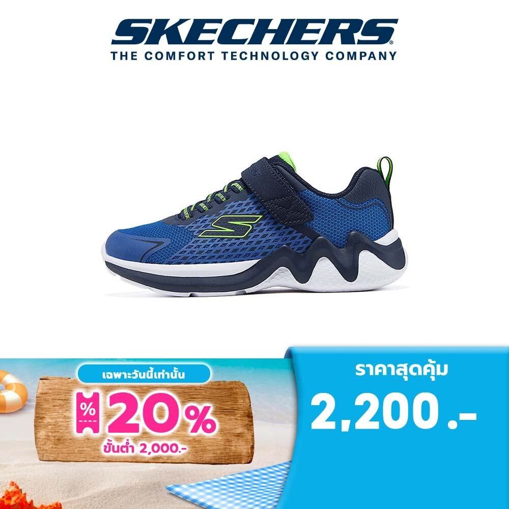 Skechers สเก็ตเชอร์ส รองเท้า เด็กผู้ชาย Wave Tek Shoes - 403992L-BLNV ...