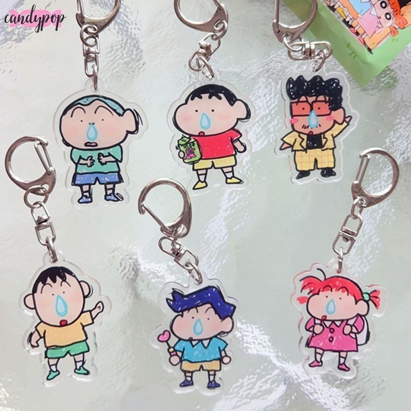 candypop1 Creative จี้อะคริลิคตลก Snivel Crayon Shin-chan Key Chain ...