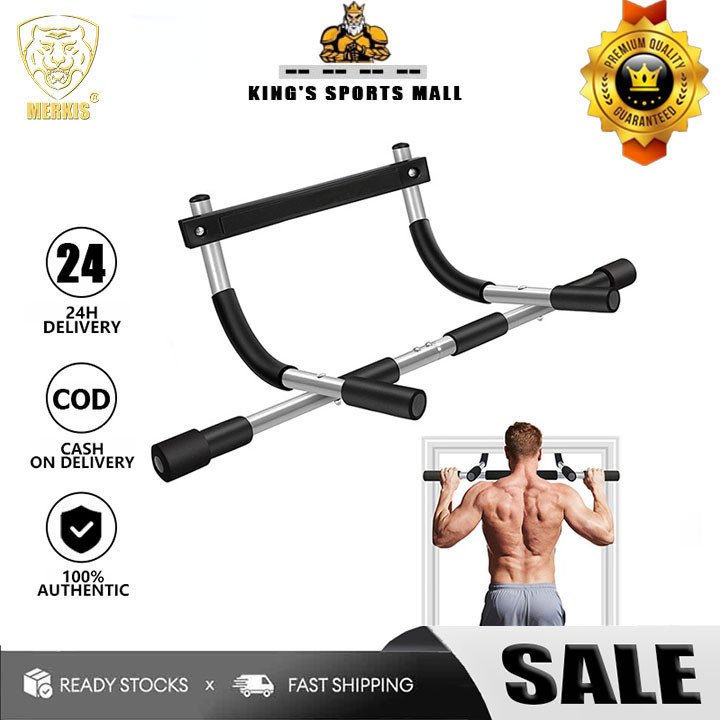 A ประตูในร่ม Pull Up Chin-Up Trainer การฝึกแขนบาร์แนวนอนอุปกรณ์ ...