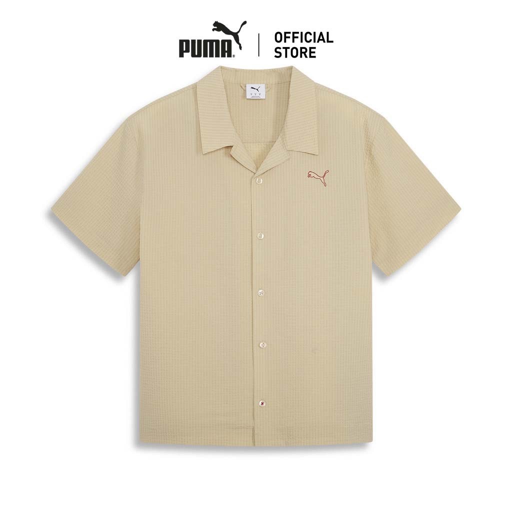 PUMA PRIME/SELECT - เสื้อเชิ้ตทอ PUMA CNY GAME ON สำหรับผู้ชาย สีเบจ ...