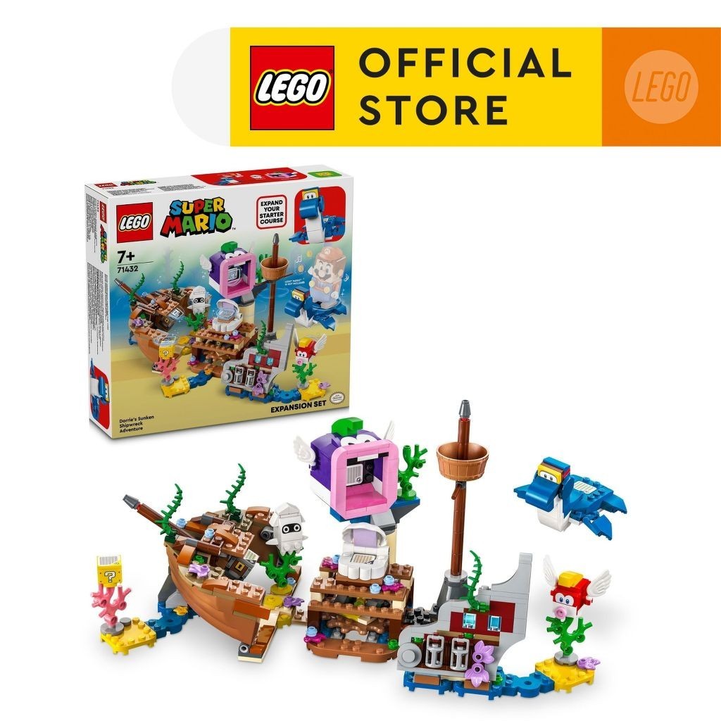 LEGO Super Mario 71432 Dorrie's Sunken Shipwreck Adventure Expansion ...