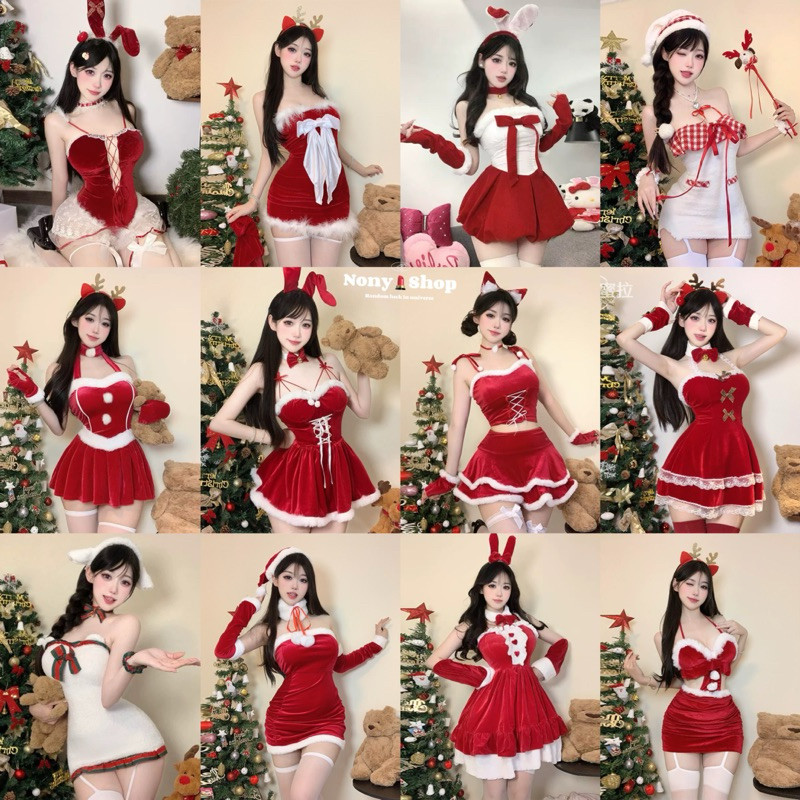 ชุดแซนต้า ชุดคริสต์มาส แซนตี้ RT ST / CC033 เกรดพรีเมี่ยมแท้ต้นฉบับ พร้อมส่งจากไทย ชุดนอนไม่ได้ ...