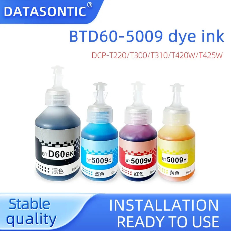 BTD60-5009 dye ink,For Brother T4000DW DCP-T220 T300 T310 T420W T425W ...
