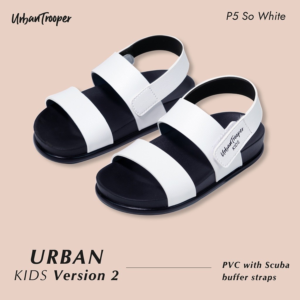 รองเท้า Urban Trooper Kids V.2 สีขาว (So White) รองเท้าเด็ก / รองเท้า ...