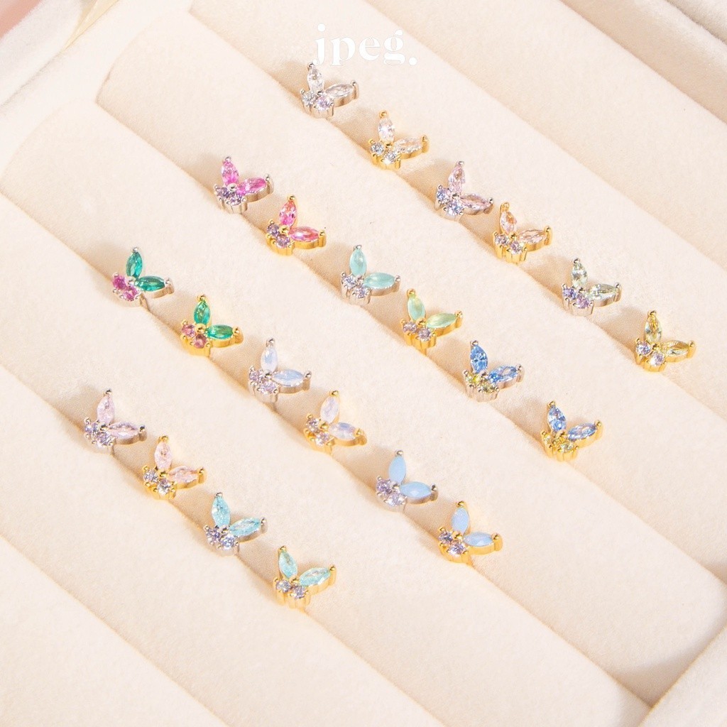 JPEG Butterfly Earring ต่างหูผีเสื้อ | Shopee Thailand