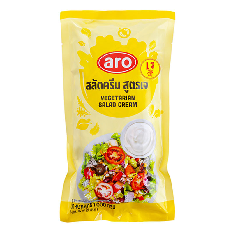 เอโร่ สลัดครีมสูตรเจ 1 กก. ( ARO Vegetable Salad Cream 1 kg ) | Shopee ...