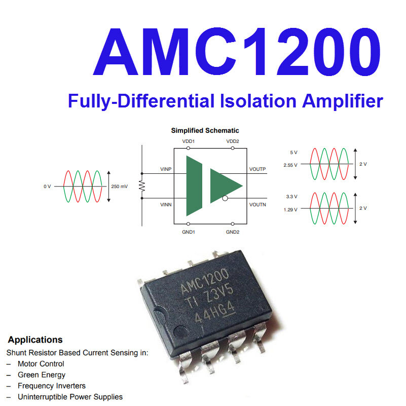 AMC1200 Fully-Differential Isolation Amplifier | Shopee Thailand