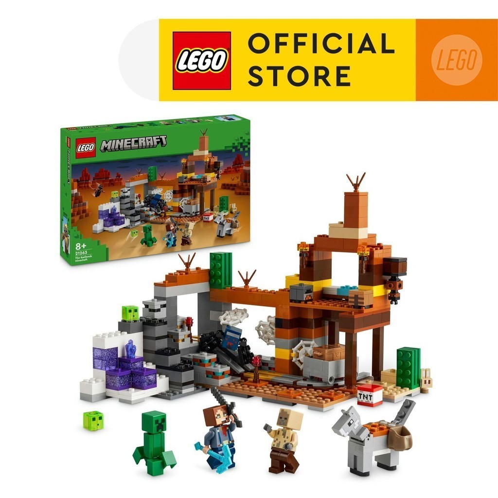LEGO Minecraft 21263 The Badlands Mineshaft (538 Pieces) | Shopee Thailand