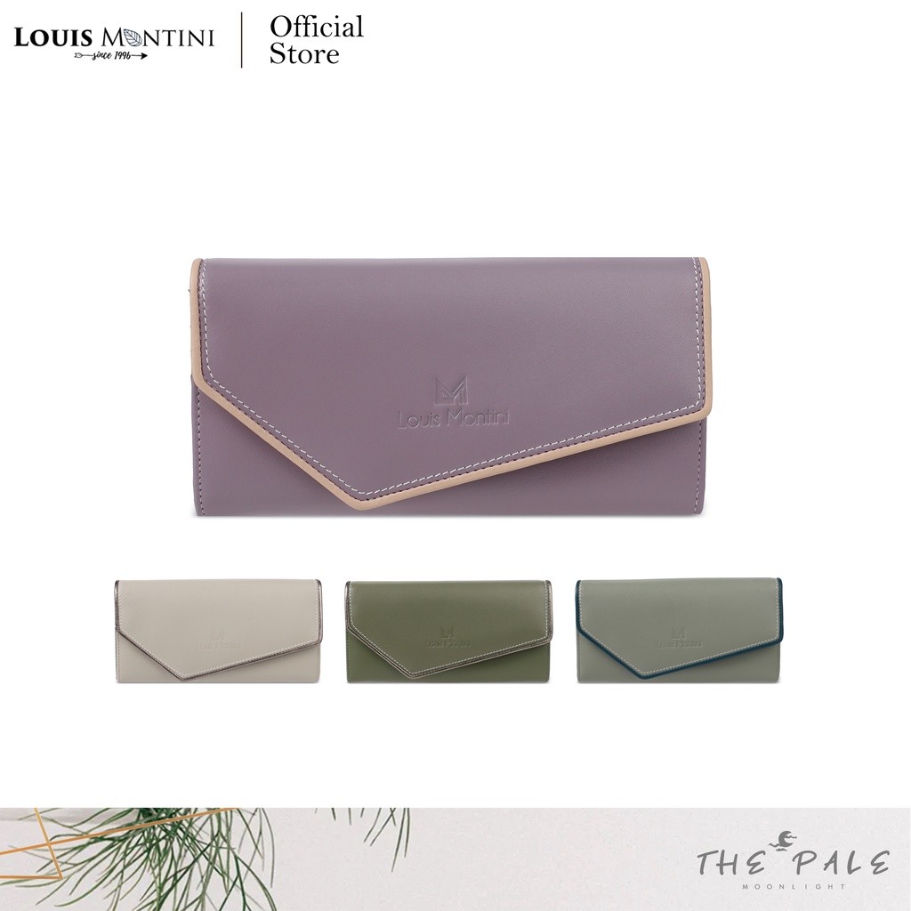 Louis Montini (Formal Wallet) กระเป๋าสตางค์ผู้หญิง กระเป๋าพับยาว ...
