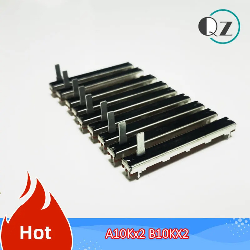 10Pcs A10K A20K 75MM Mixer สไลด์ Potentiometer Shank ความยาว15MMC ...