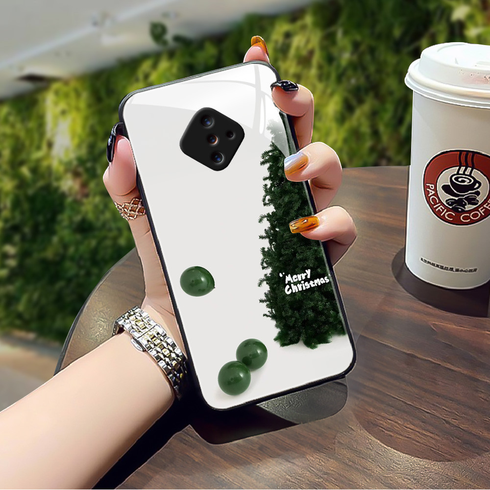 บอลลูนคริสต์มาส เคส กระจก vivo Y9S Y95 Y93 Y91i Y76 Y75 Y73 Y72 Y53S Y51 Y50 Y33S/T Y31 Y30 Y21A ...