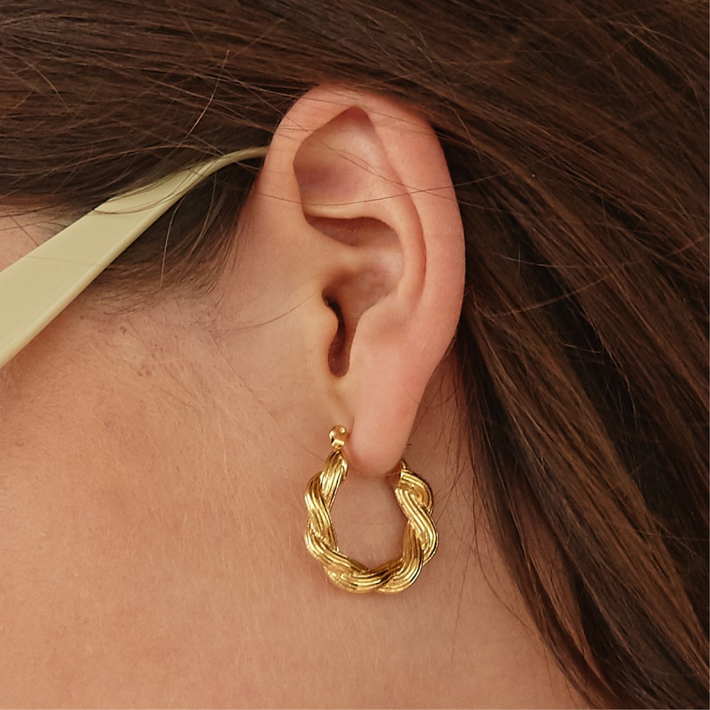 Valichain - Venus Rope Twist Earring | Shopee Thailand