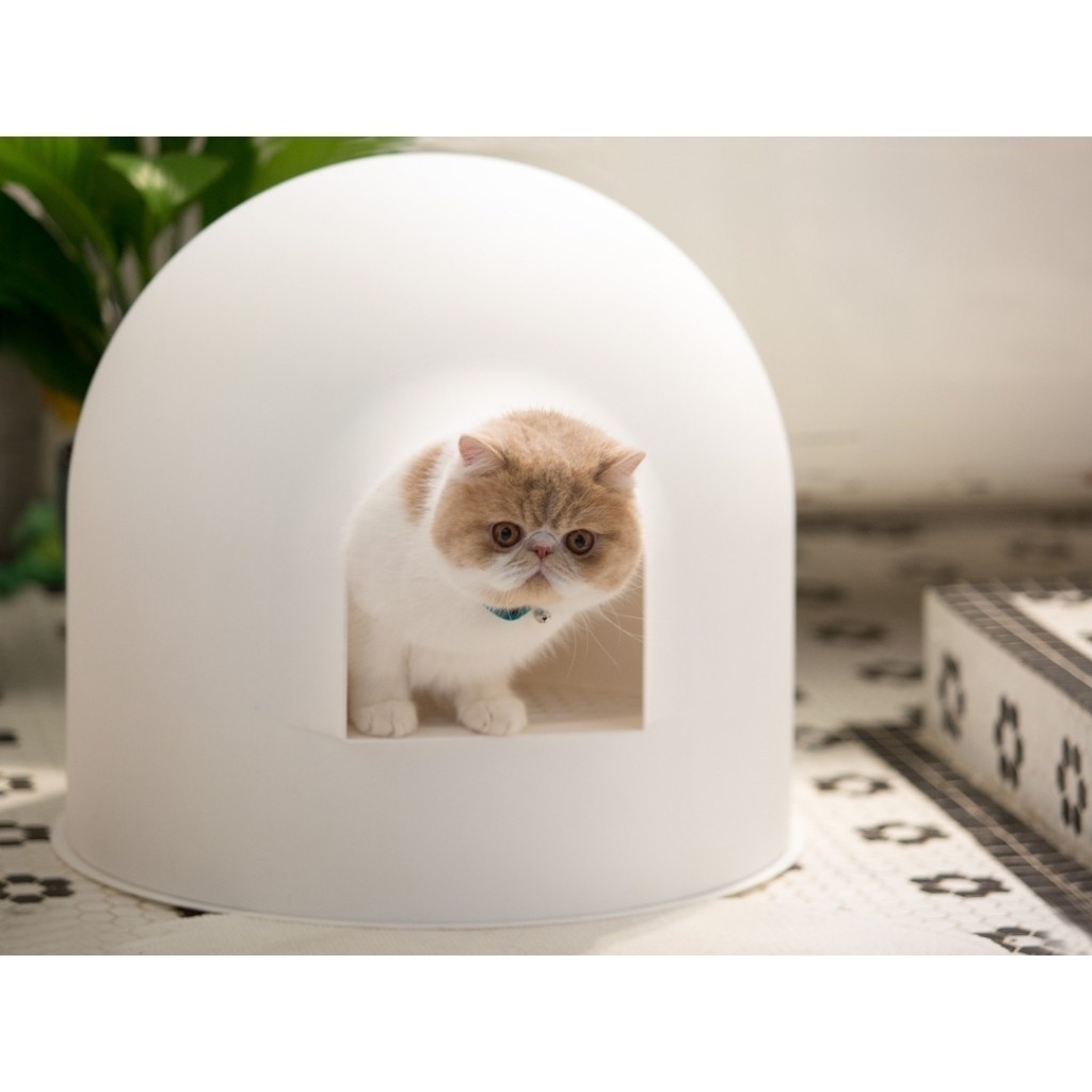 Pidan Igloo Cat Litter Box กระบะทรายแมว แบบปิด ทรงมินิมอล ช่วยเก็บกลิ่น ...