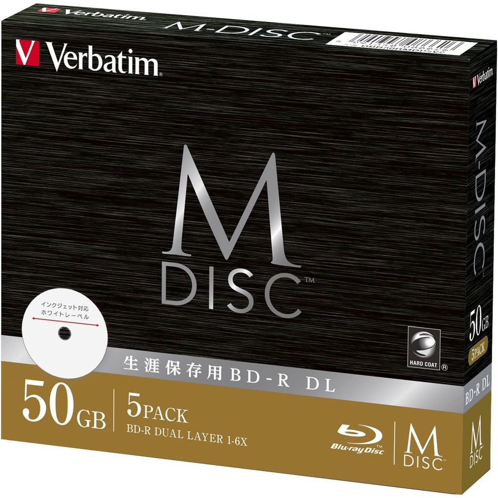 Verbatim Verbatim Verbatim Long-term storage M-DISC BD-R DL 1x ...