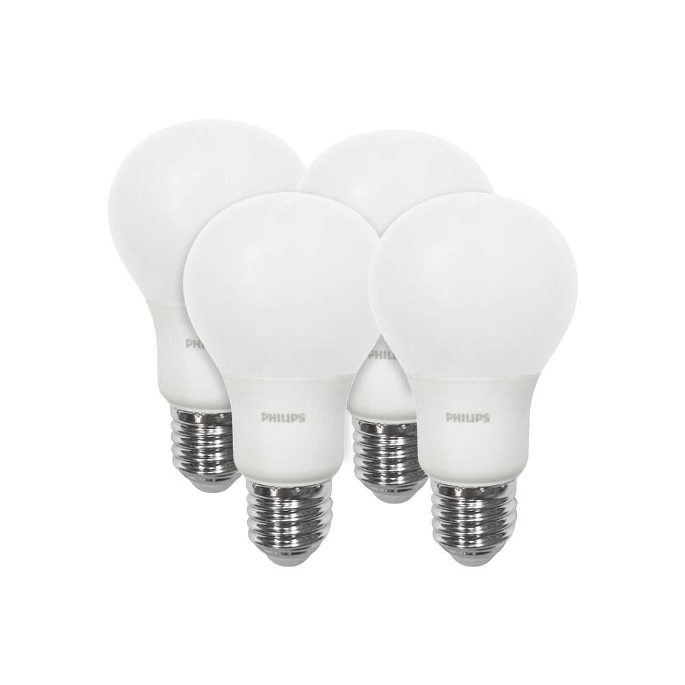 PHILIPS หลอด LED PHILIPS A60 12 วัตต์ DAYLIGHT E27 แพ็ก 4 ชิ้น หลอดไฟ ...