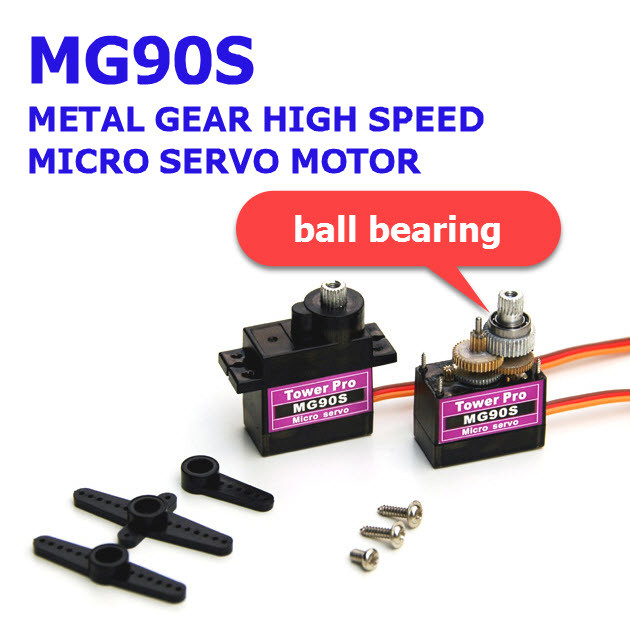 MG90S (ball bearing) METAL GEAR HIGH SPEED MICRO SERVO MOTOR | Shopee ...