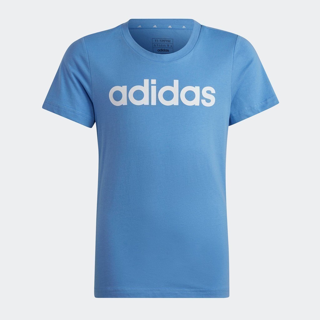 adidas ไลฟ์สไตล์ เสื้อยืดผ้าฝ้ายทรงสลิม Essentials Linear Logo เด็ก สี ...