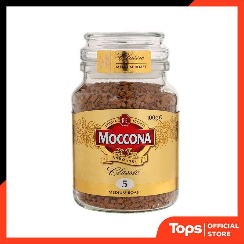 MOCCONA มอคโคน่าคลาสสิคมีเดียมโรสเบอร์5 กาแฟสำเร็จรูปพรีเมี่ยมขวด 100กรัม [8711000055380 ...