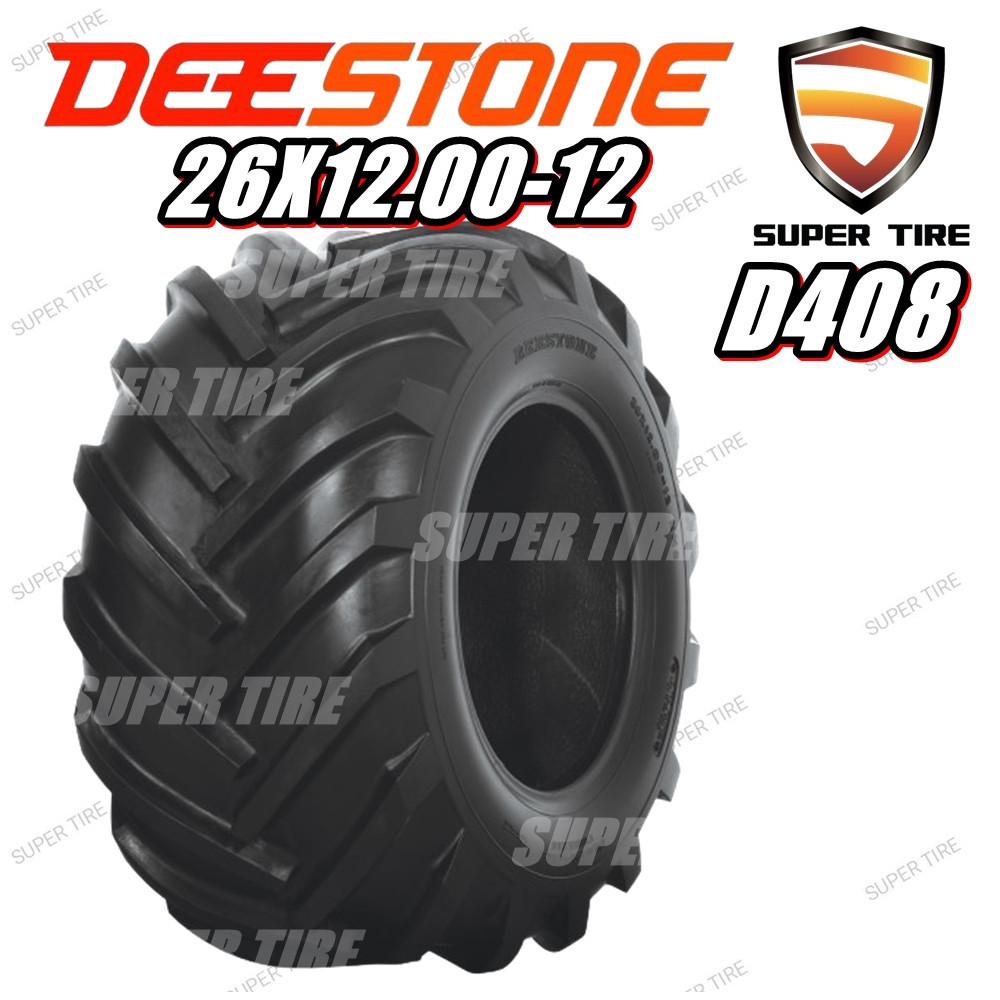 ยางรถอุตสาหกรรมและการเกษตร ขนาด 26X12.00-12 รุ่น D408 ชนิด TL 8PR ยี่ห้อ Deestone | Shopee Thailand