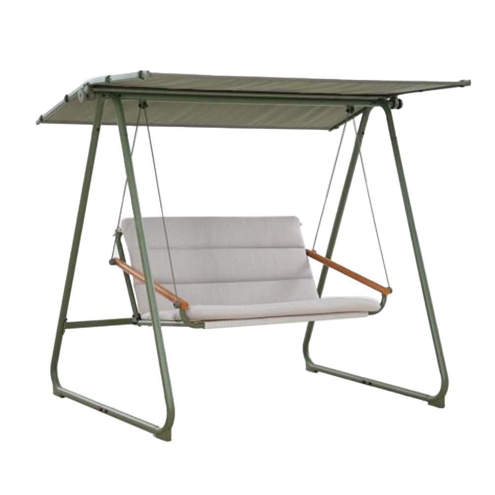 [จัดส่งพร้อมประกอบ] HomePro เก้าอี้โยก 2 ที่นั่ง MIRALY สีเขียว แบรนด์ BENETTA | Shopee Thailand