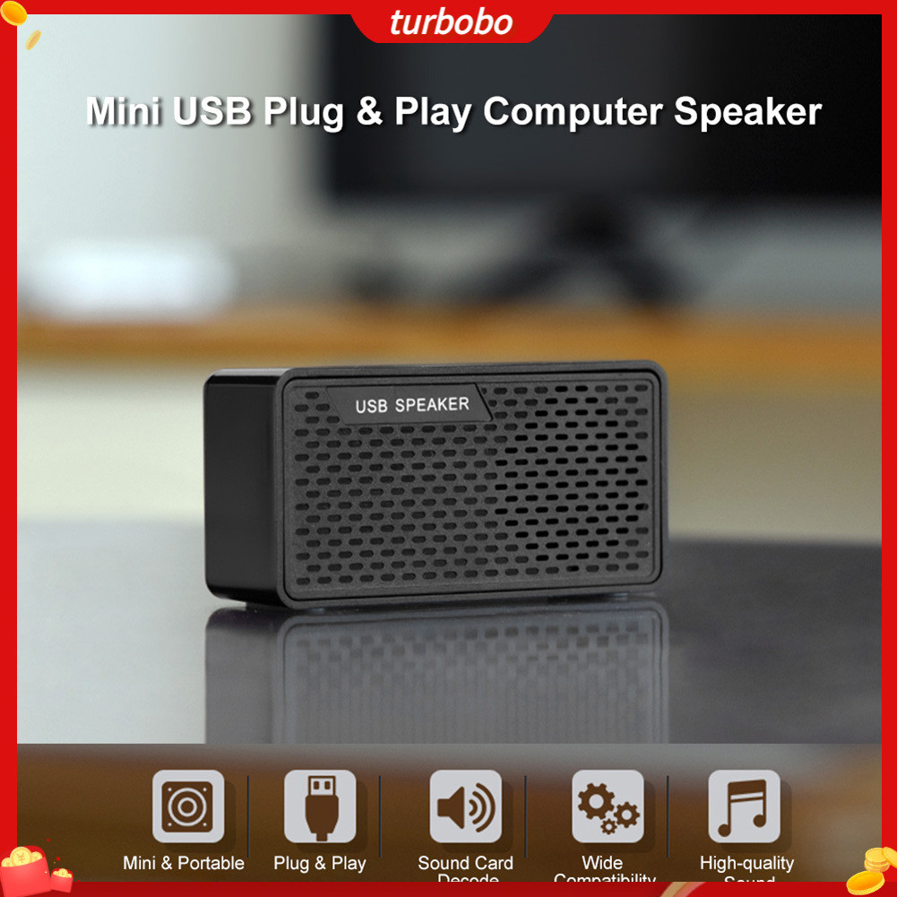 [turbobo] HK-5007 ลําโพง USB 3W ขนาดเล็ก แบบพกพา พร้อมสายเคเบิล 1.2 ...
