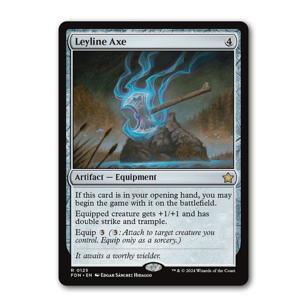 [MTG] Leyline Axe [FDN] [Colorless] [Rare] [Normal] [ENG] [2024] (Magic ...