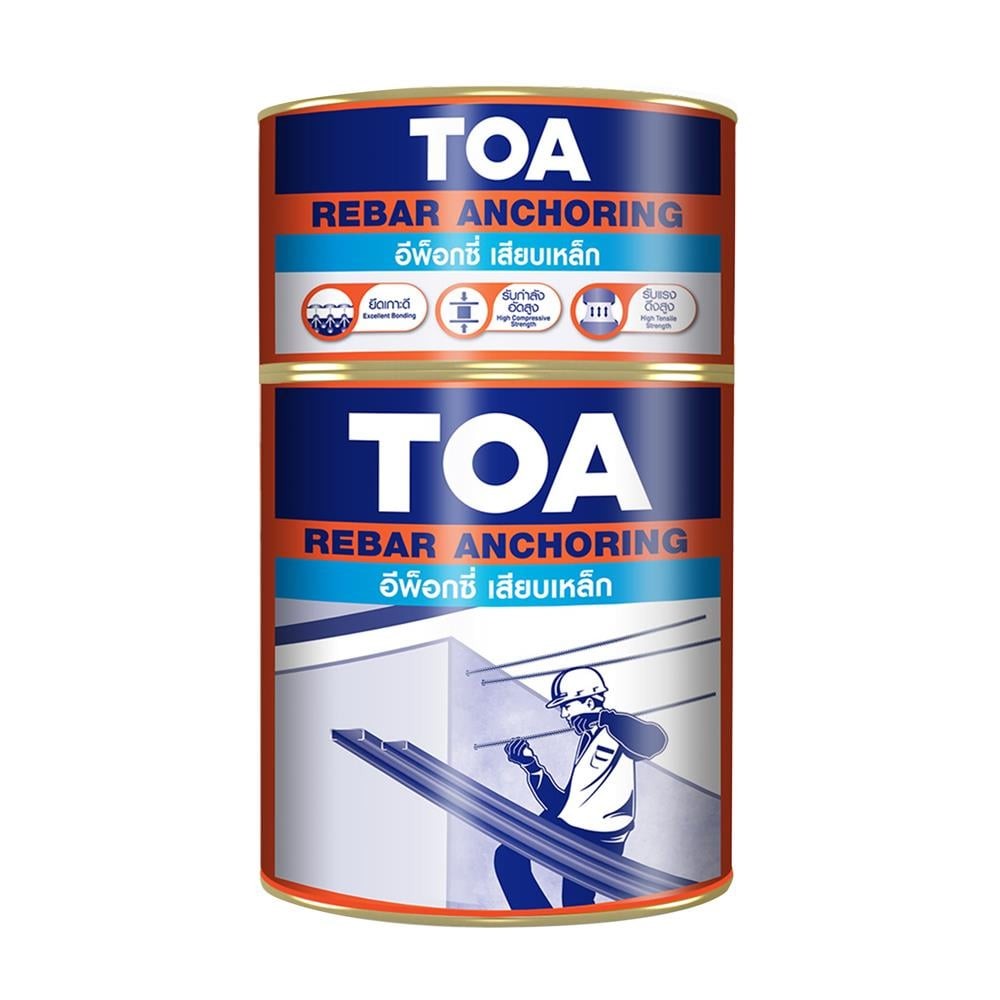 TOA อีพ็อกซี่เสียบเหล็ก TOA 2 กก. กาว กาวอีพ๊อกซี่ EPOXY REBAR ...