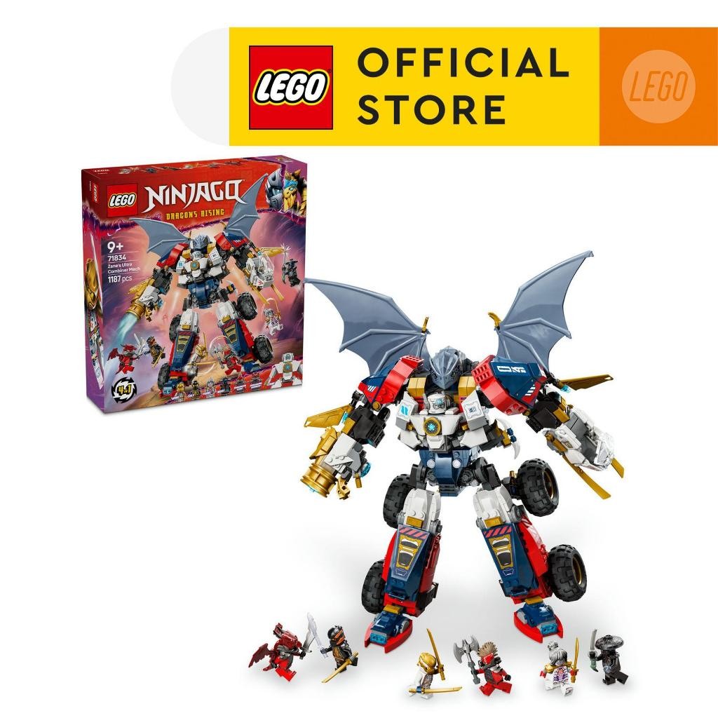 LEGO NINJAGO 71834 Zane's Ultra Combiner Mech (1187 Pieces) | Shopee ...