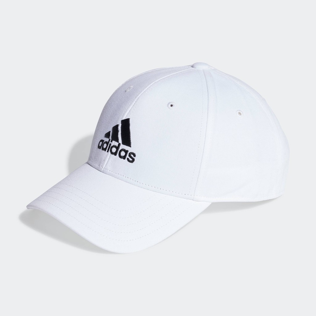 adidas Lifestyle Cotton Twill Baseball Cap Unisex White IB3243 | Shopee ...