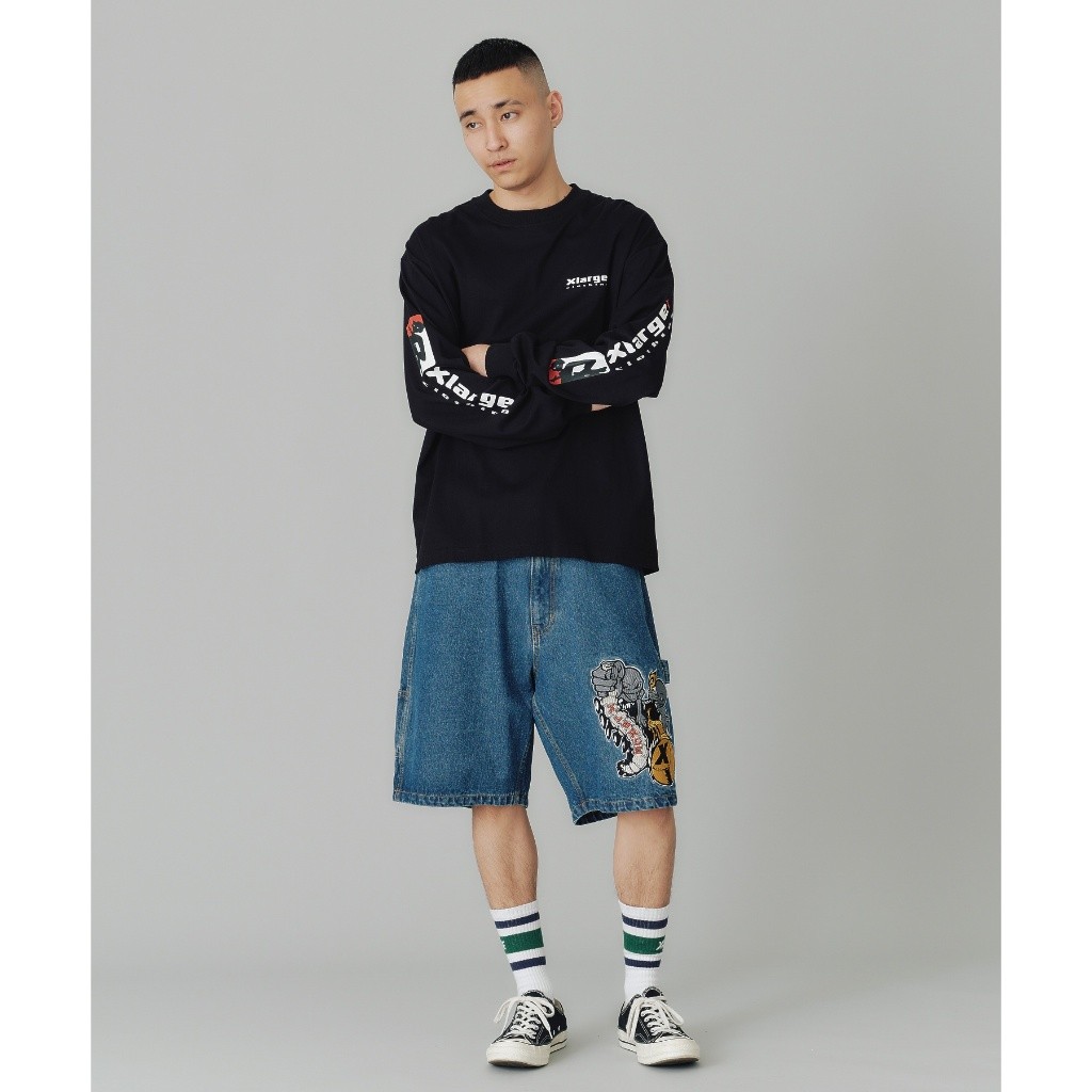 กางเกงยีนส์ขาสั้น XLARGE รุ่น ALIENS DENIM SHORTS | Shopee Thailand
