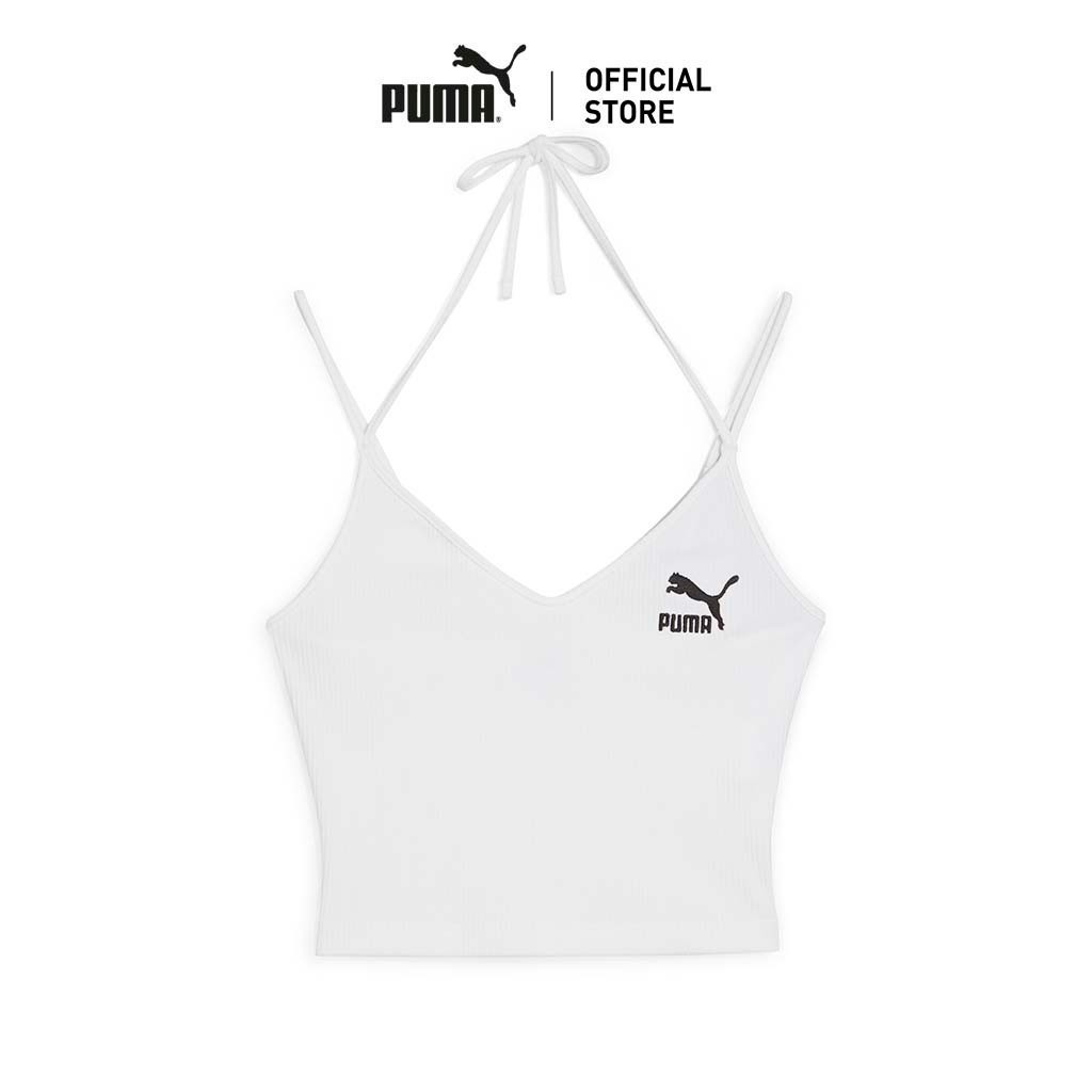PUMA PRIME/SELECT - เสื้อครอปผ้าร่อง CLASSICS สีขาว 62425502 | Shopee ...