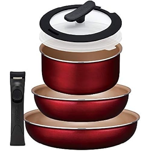 DOSHISHA Evercook frying pan set 6-piece Detachable IH compatible Alpha | Shopee Thailand