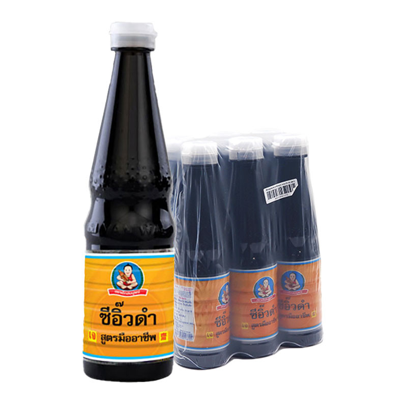 เด็กสมบูรณ์ ซีอิ๊วดำ 370 มล. x 6 DEK SOM BOON Black Soy Sauce 370 ml x ...