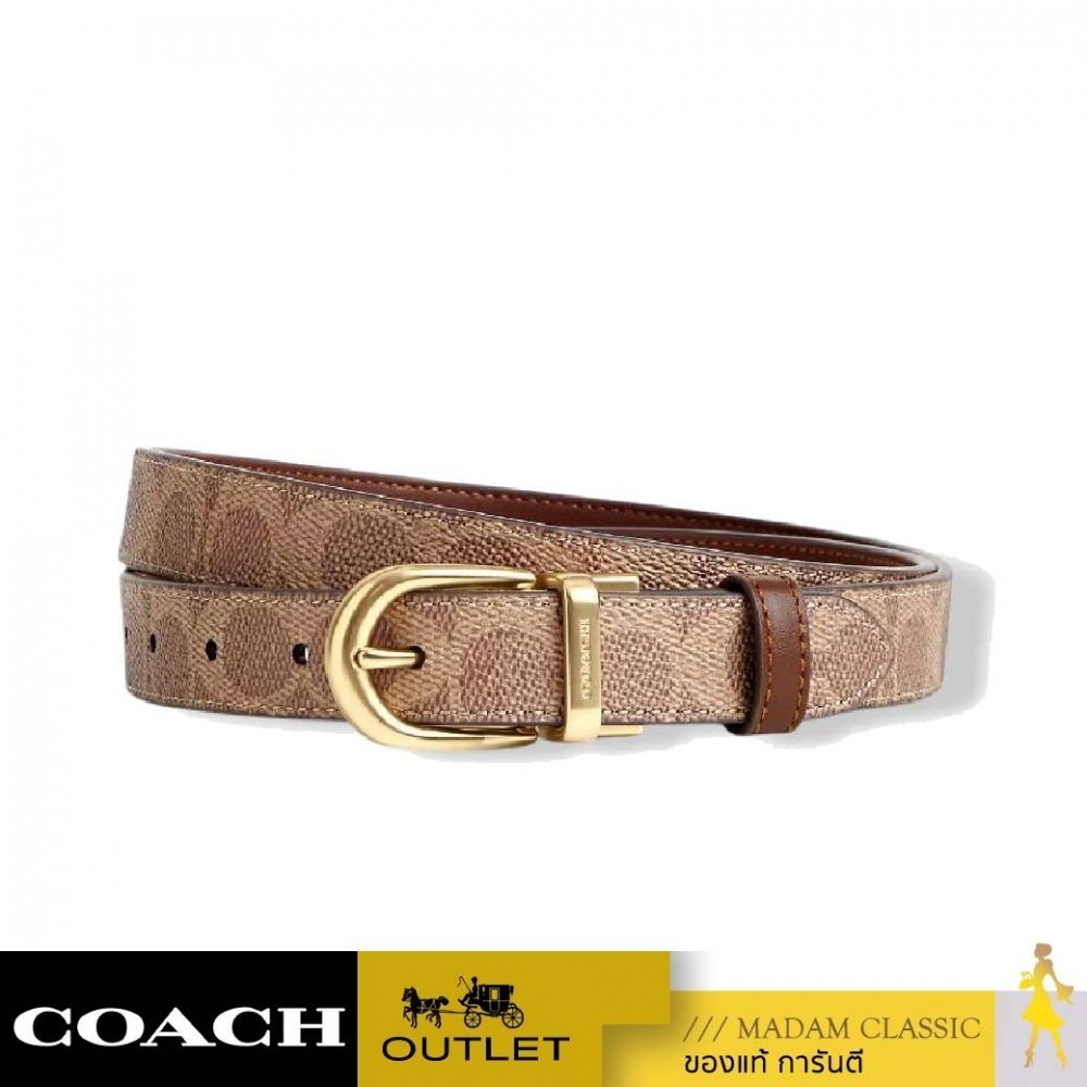 เข็มขัดผู้หญิง COACH CX057 SIGNATURE BUCKLE BELT, 25 MM (IMXHE ...