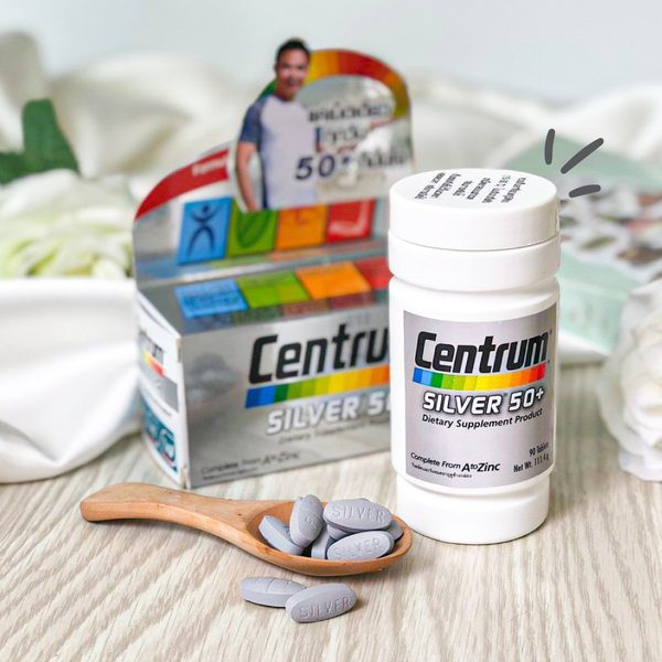 Centrum Silver 50+ เซนทรัม ซิลเวอร์ วิตามินและแร่ธาตุ สำหรับผู้ที่อายุ ...