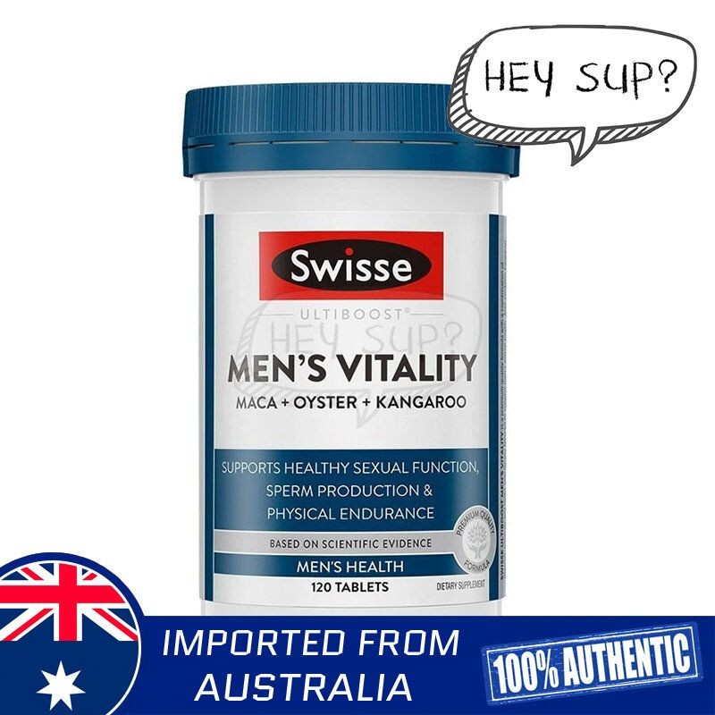 Swisse Ultiboost Men's Vitality (Maca + Oyster + Kangaroo) 120 Tablets | Shopee Thailand
