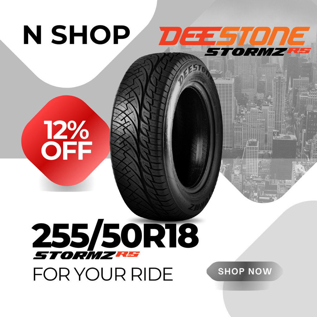ยาง 255/50R18 DEESTONE STROMZ RSแก้มสีดำปกติ ราคาต่อเส้น ปี 2024 | Shopee Thailand
